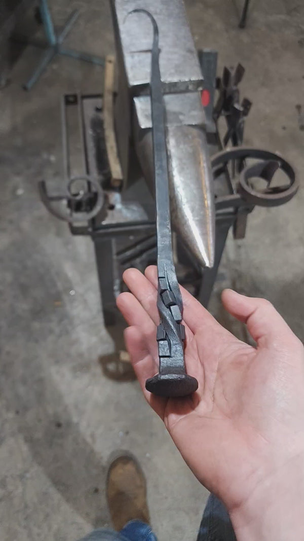 Forged Railroad Spike Meat Turner – Arc and Hammer